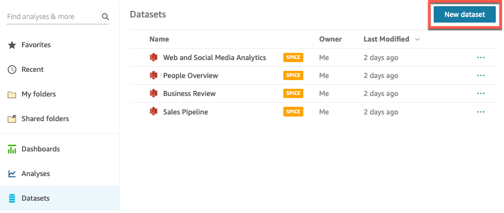 使用 Amazon QuickSight 在 Amazon RDS for SQL Server 中可视化数据